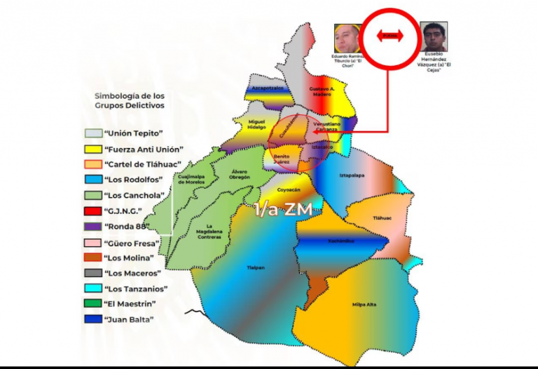 Conoce como están distribuidos los grupos criminales en la CDMX ...